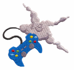 Video Game Controller Embroidery Design | AnnTheGran.com