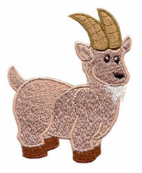 Billy Goat Embroidery Design | AnnTheGran.com