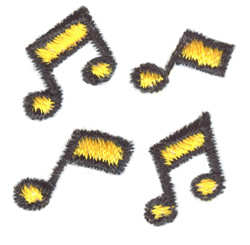 Mini Musical Notes Embroidery Design | AnnTheGran.com