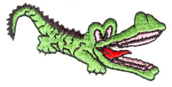 Alligator Embroidery Design | AnnTheGran.com