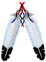 Indian Feathers Embroidery Design | AnnTheGran.com