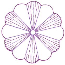 Variegated Violet Embroidery Design | AnnTheGran.com