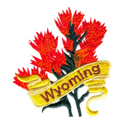 Wyoming-Indian Paintbrush Embroidery Design | AnnTheGran.com