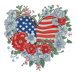 Flower Flag Embroidery Design | AnnTheGran.com