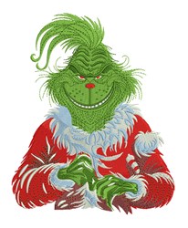 The Grinch Embroidery Design | AnnTheGran.com