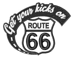 Route 66 Kicks Embroidery Design | AnnTheGran.com