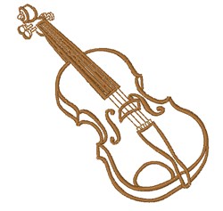 Fiddle Outline Embroidery Design | AnnTheGran.com
