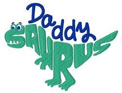 Daddy Saurus Embroidery Design | AnnTheGran.com