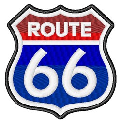 Route 66 Road Sign Embroidery Design | AnnTheGran.com