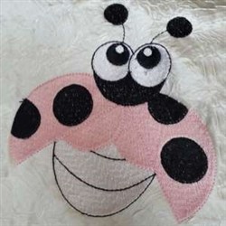 Goofy Cartoon Ladybug Embroidery Design | AnnTheGran.com