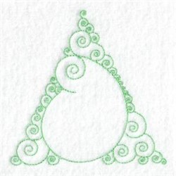 Swirly Greenwork Christmas Tree Embroidery Design | AnnTheGran.com