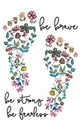 Be Brave Embroidery Design | AnnTheGran.com
