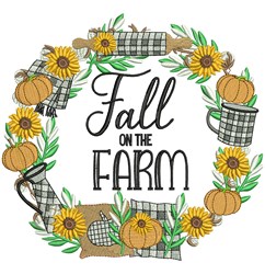 Fall On The Farm Embroidery Design | AnnTheGran.com