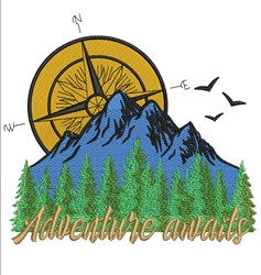 Adventure Awaits Scene Embroidery Design | AnnTheGran.com