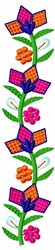 Geometric Floral Border Embroidery Design | AnnTheGran.com