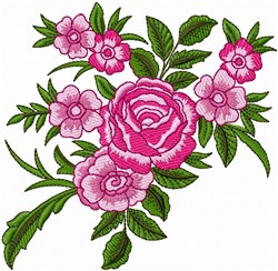 Rose Spray Embroidery Design | AnnTheGran.com