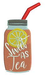 Sweet As Tea Embroidery Design | AnnTheGran.com