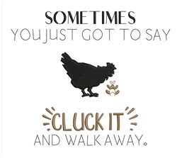 Cluck It Embroidery Design | AnnTheGran.com