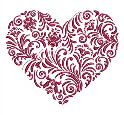 Baroque Heart Embroidery Design | AnnTheGran.com