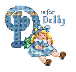 D is for Dolly Embroidery Design | AnnTheGran.com