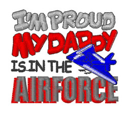 Air Force Embroidery Design | AnnTheGran.com