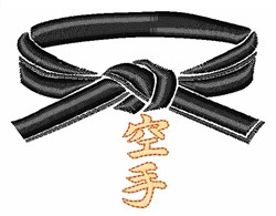Black Belt Embroidery Design | AnnTheGran.com