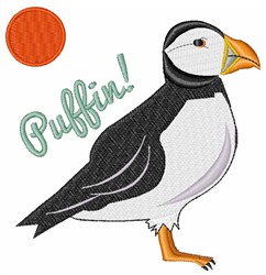 Puffin! Bird Embroidery Design | AnnTheGran.com