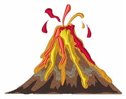 Volcano Embroidery Design | AnnTheGran.com