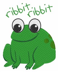 Ribbit Embroidery Design | AnnTheGran.com