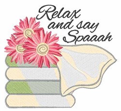 Say Spa Embroidery Design | AnnTheGran.com