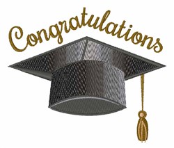 Congratulations Cap Embroidery Design | AnnTheGran.com