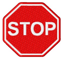 Stop Sign Embroidery Design | AnnTheGran.com