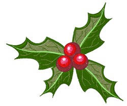 Holly Embroidery Design | AnnTheGran.com