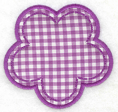 Gingham Flower Applique Embroidery Design | AnnTheGran