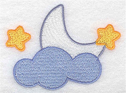 Moon And Stars Applique