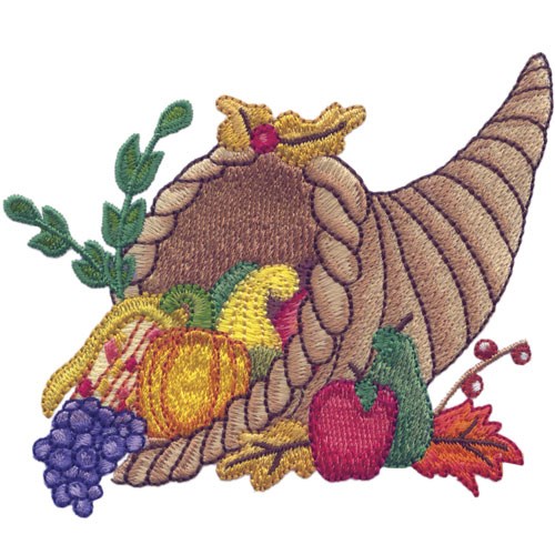 Cornucopia Embroidery Design | AnnTheGran