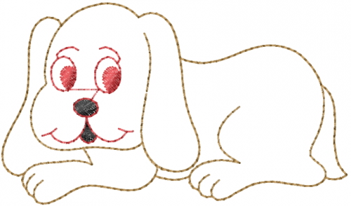 Dog Outline Embroidery Design | AnnTheGran