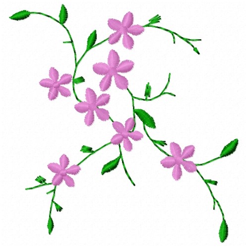 Vine Flowers Embroidery Design | AnnTheGran
