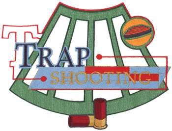Trap Shooting Logo Embroidery Design | AnnTheGran