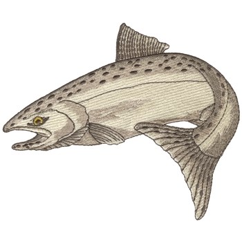 Alaska Salmon Embroidery Designs