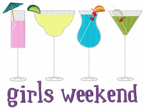Girls Weekend Embroidery Design | AnnTheGran