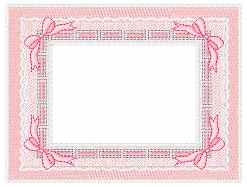 Baby Pink Border Embroidery Design | AnnTheGran