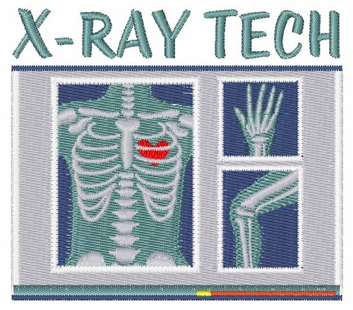 Zegins Xray Anatomical Lung Embroidered Applique Iron On