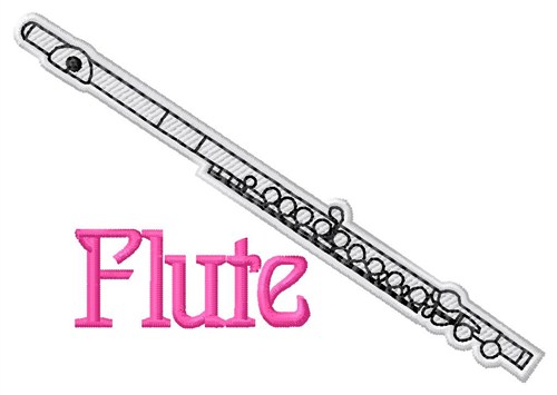 Flute Embroidery Design | AnnTheGran