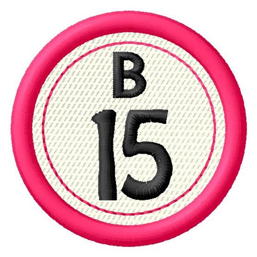 Bingo B15 Embroidery Design | AnnTheGran