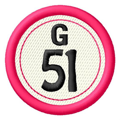 Bingo G51 Embroidery Design | AnnTheGran
