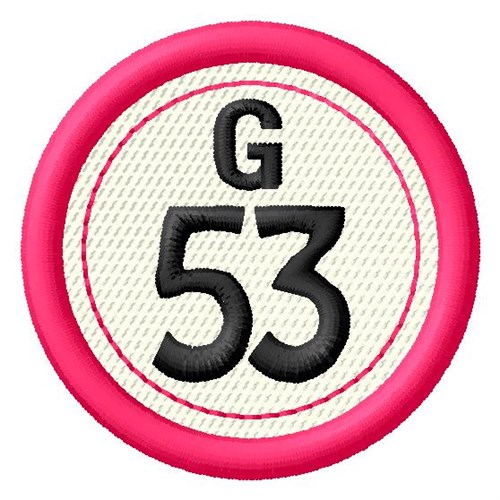 Bingo G53 Embroidery Design | AnnTheGran