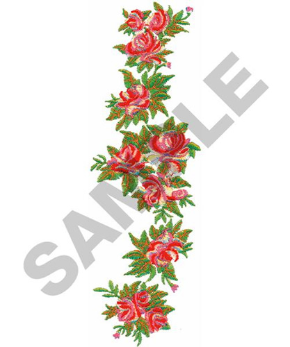 ROSE BORDER Embroidery Design | AnnTheGran