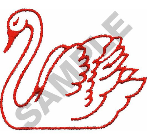SWAN Embroidery Design | AnnTheGran