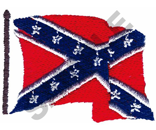 CONFEDERATE FLAG Embroidery Design | AnnTheGran